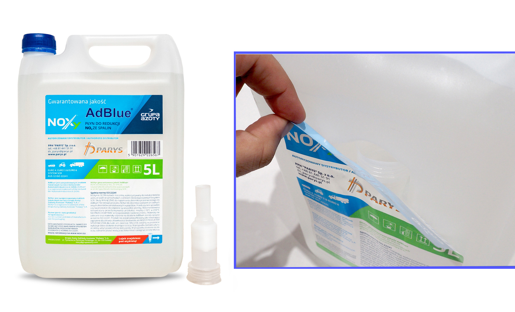 Noxy AdBlue 4x 5 l s lievikom - Svet trampolín