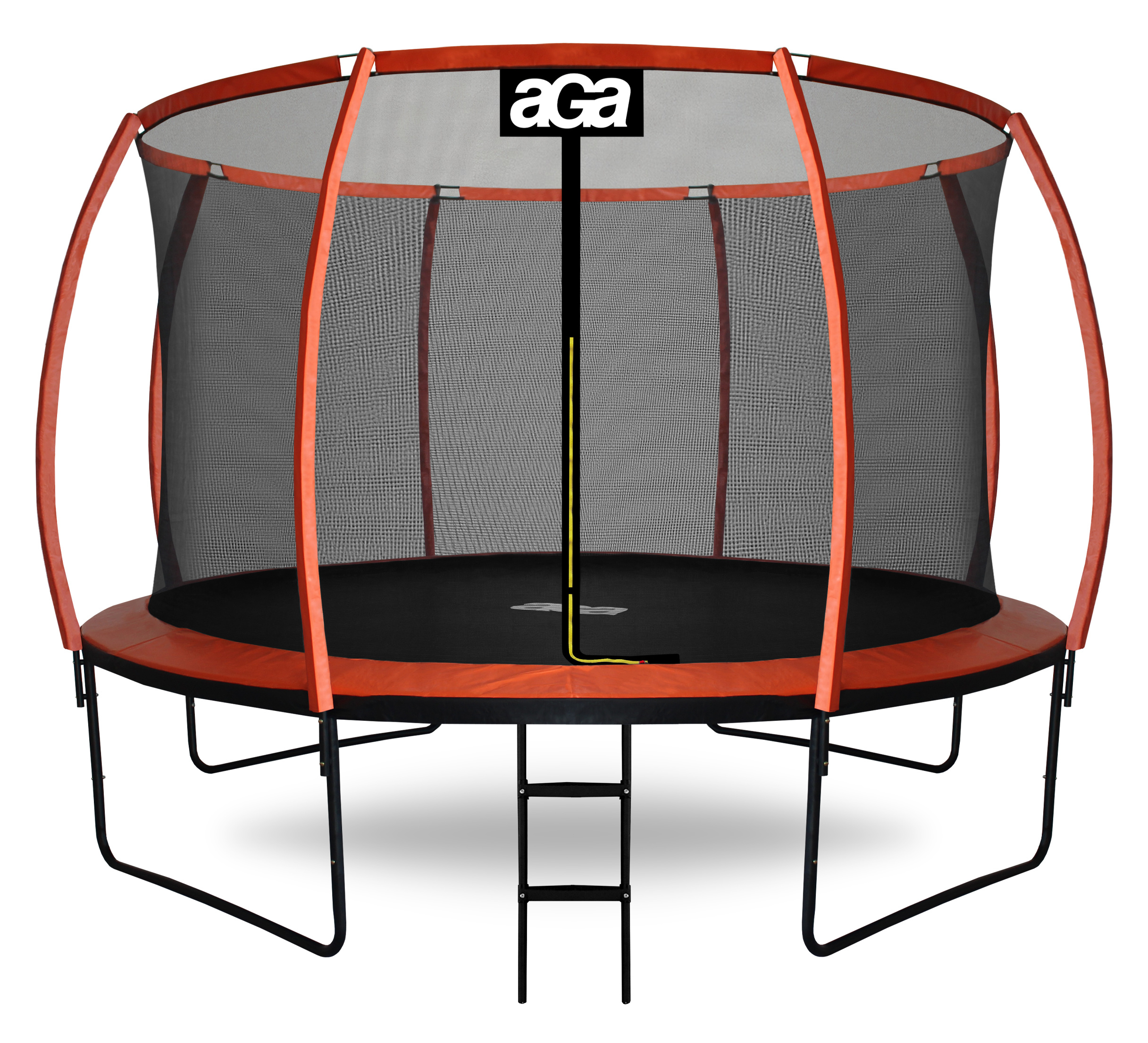 Aga SPORT EXCLUSIVE Trampolína 366 cm Oranžová + ochranná síť + žebřík - Svět trampolín