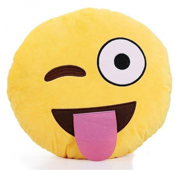 Aga Dekorativní polštář Emoji - Jazyk - Svět trampolín