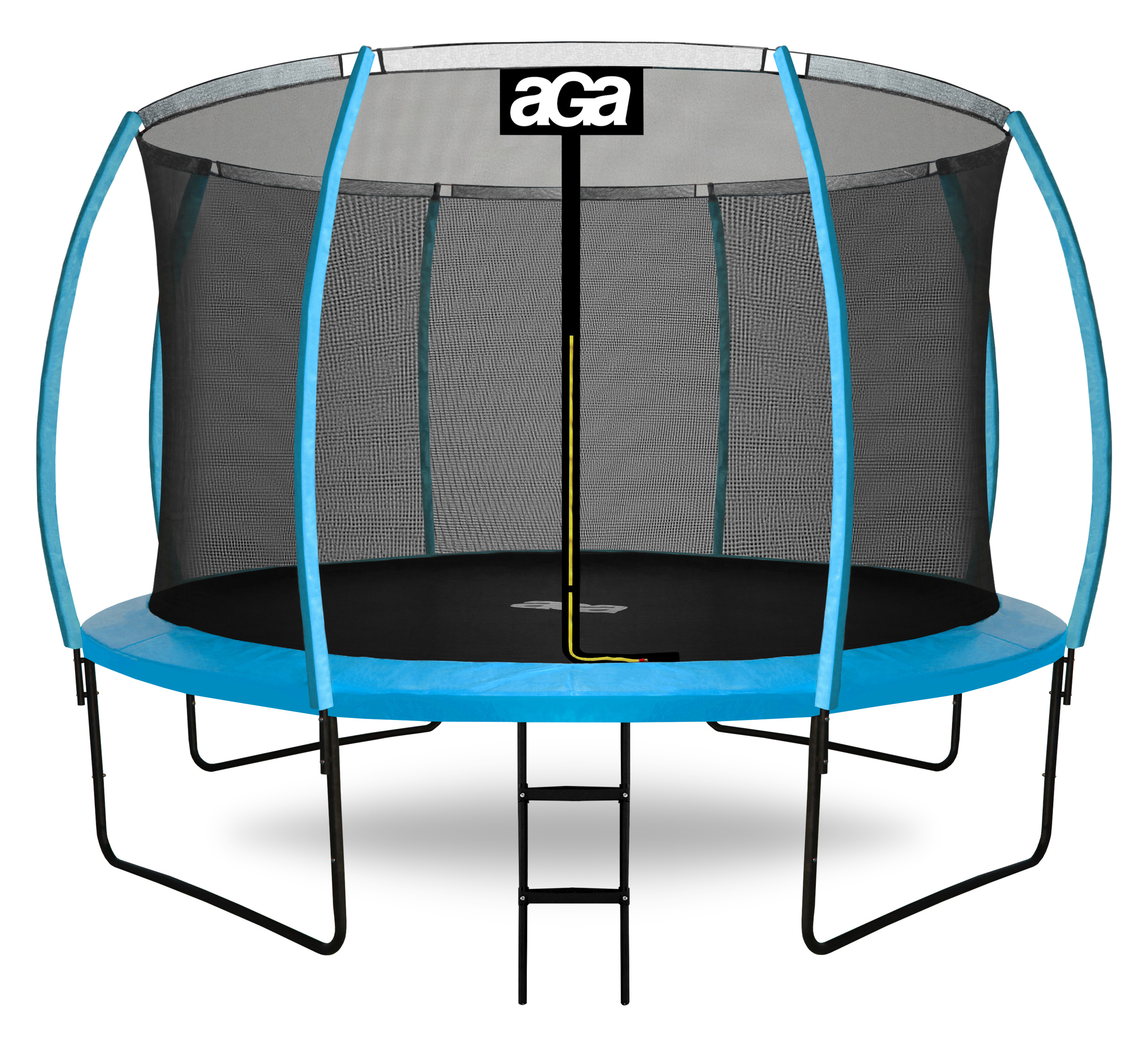 Aga SPORT EXCLUSIVE Trampolína 366 cm Světle modrá + ochranná síť + žebřík - Svět trampolín