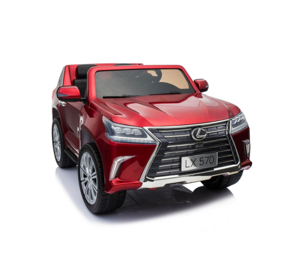 Lexus LX570 Lakované auto pro 2 děti Červená + dálkové ovládání + EVA ...