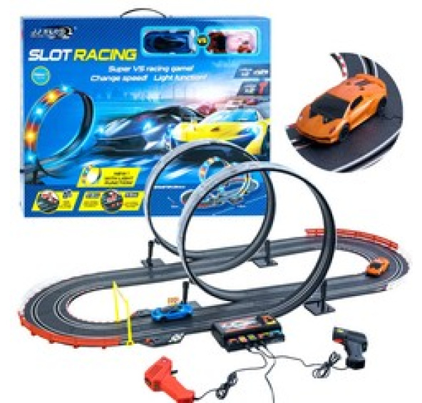 Závodní autodráha 384 cm s autíčky RC0243 - Svět trampolín