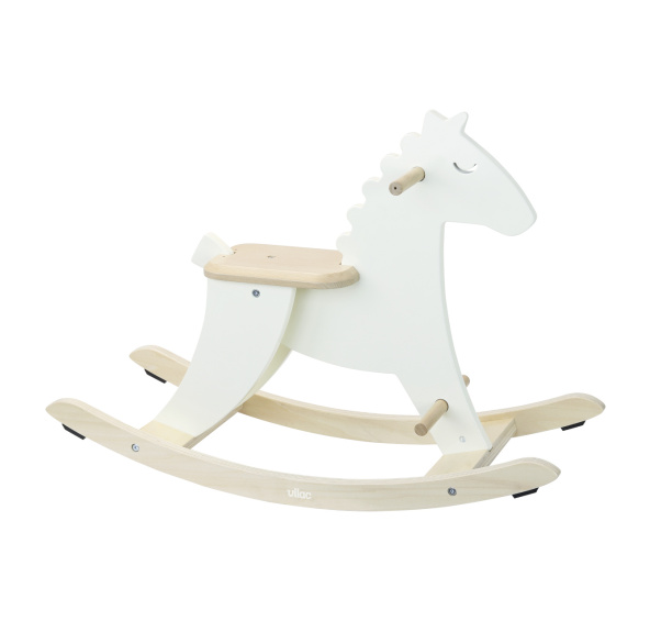 Vilac Dřevěný houpací kůň bílý Poškozený obal - Svět trampolín