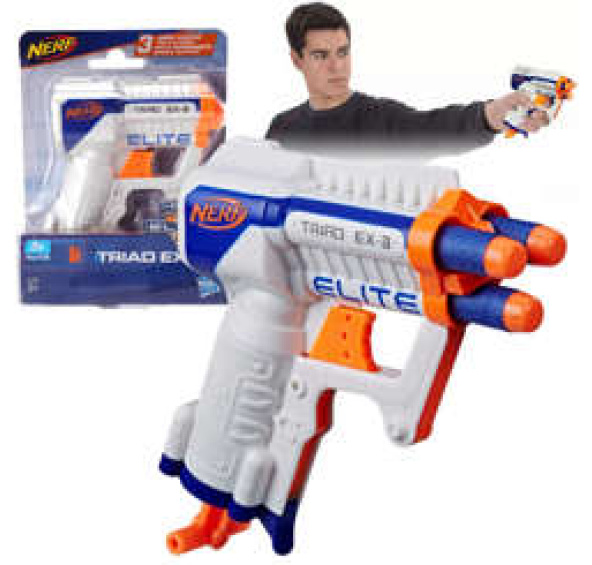 Nerf Pistole N-Strike Traid Ex + 3 náboje ZA4578 - Svět trampolín